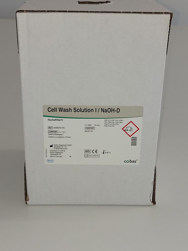 ROCHE COBAS Cell Wash Solution I NaOH-D(2X1.8lt)